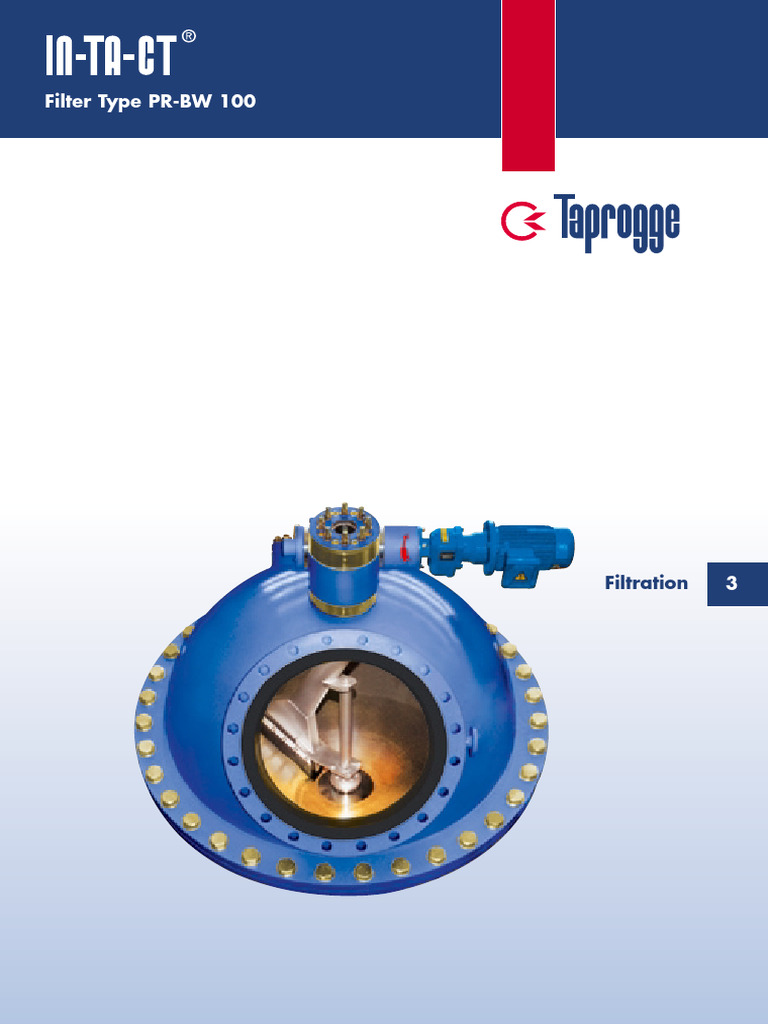 Taprogge - Backwash With Filter | PDF | Filtration | Mechanical Engineering