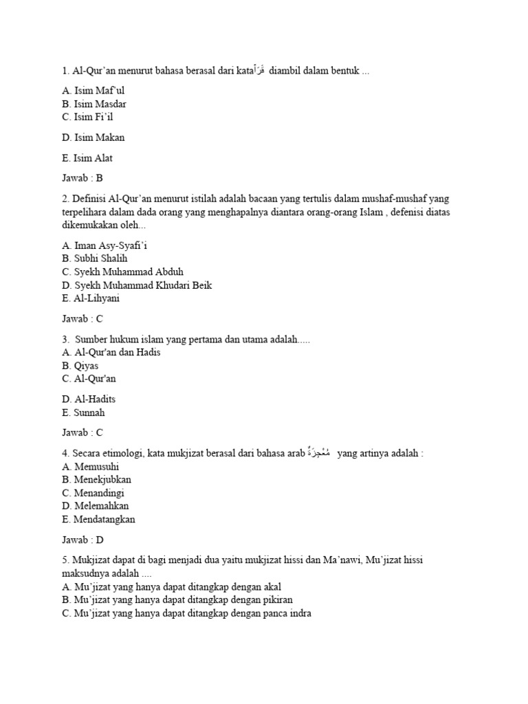 Al Qur'an Hadits X | PDF