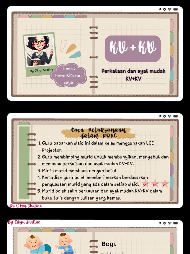 Perkataan Dan Ayat Mudah KV+KV | PDF