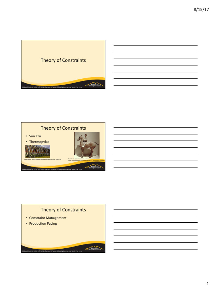 20 - Theory Of Constraints | Download Free PDF | Organizational ...
