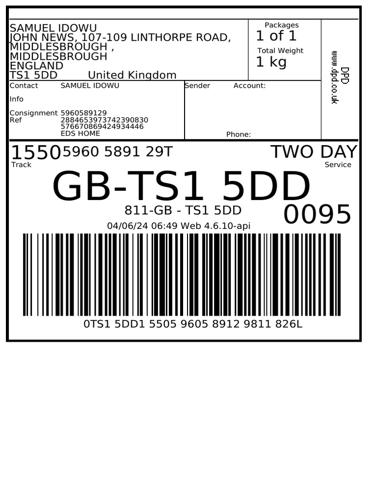 UK Package Tracking Information | PDF