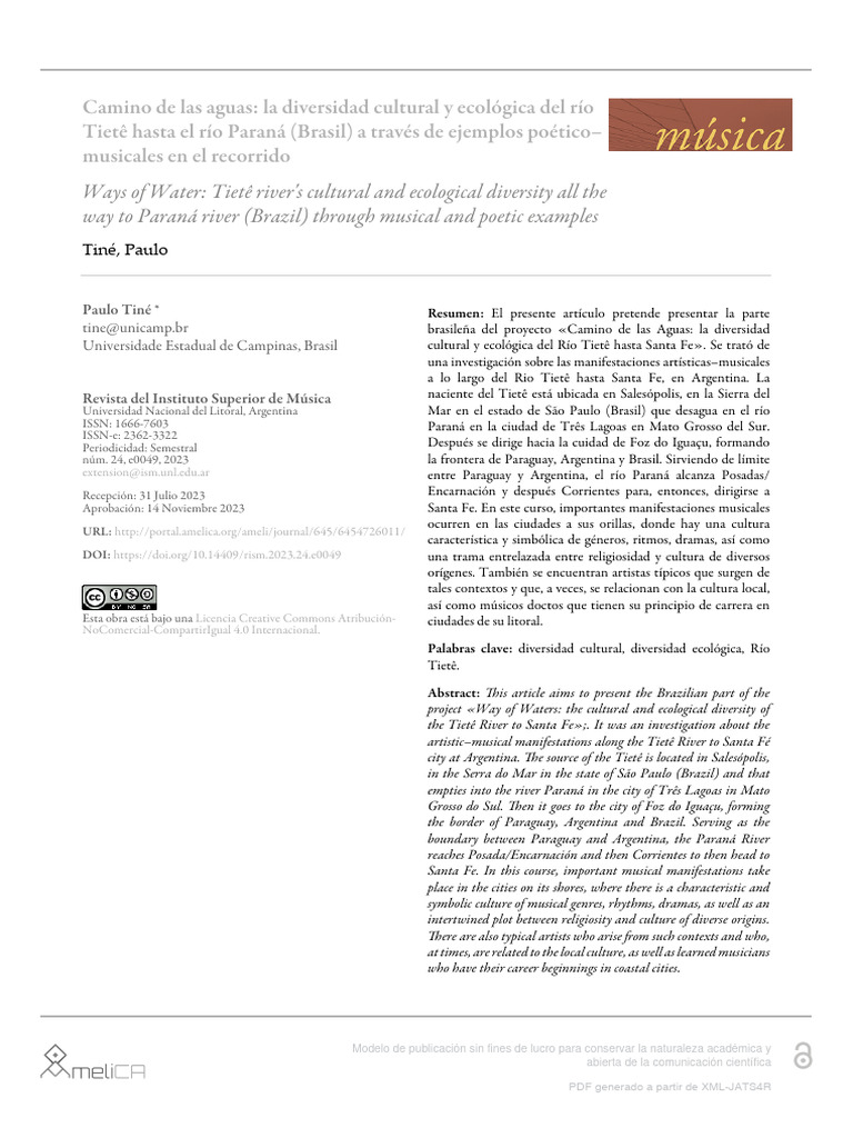 RISM 24 2023 Tiné | PDF | Paraguay | Sao Paulo