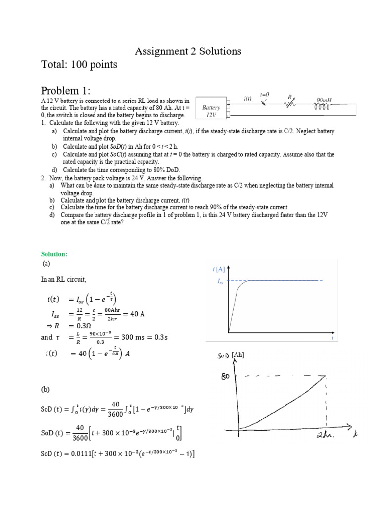 Assignment 2 Solutions | PDF | Vehicles | Mass