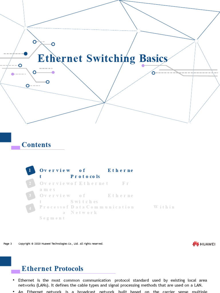 07 Ethernet Switching Basics | PDF | Network Interface Controller | Computer Network
