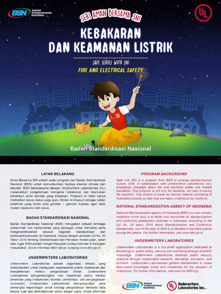Seri Aman Bersama Sni - Kebakaran Dan Keamanan Listrik | PDF