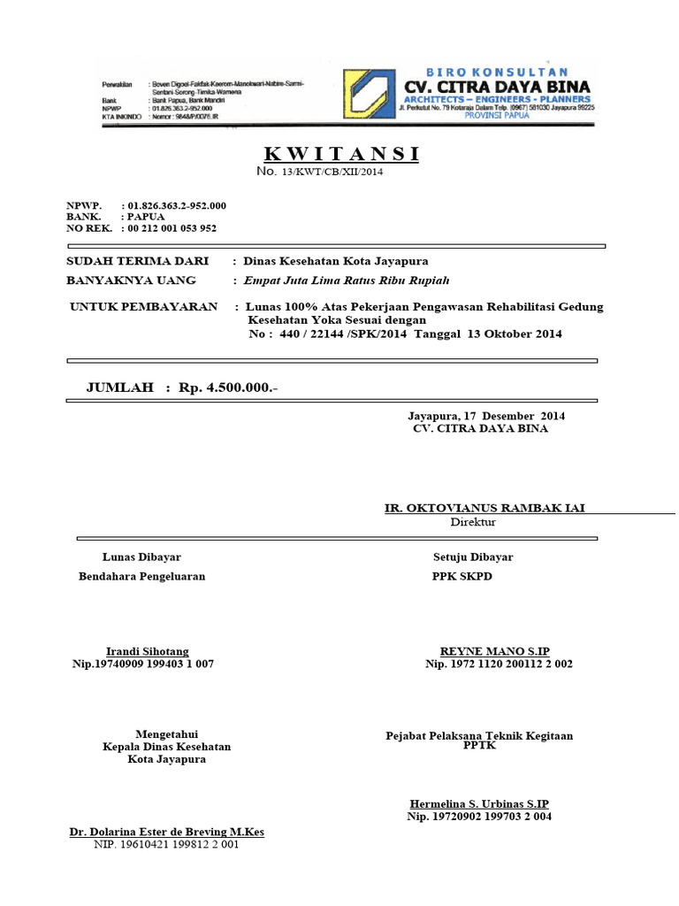 CV Citra Daya Bina | PDF