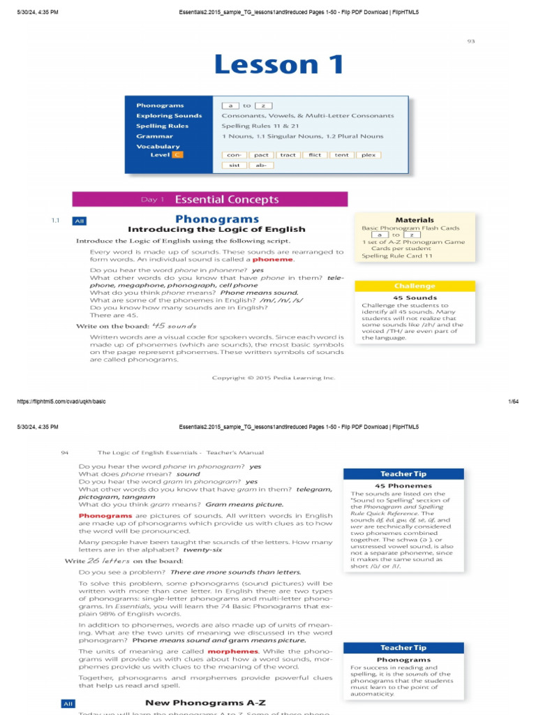 Essentials2.2015 - Sample - TG - Lessons1and9reduced Pages 1-50 - Flip PDF Download - FlipHTML5 ...