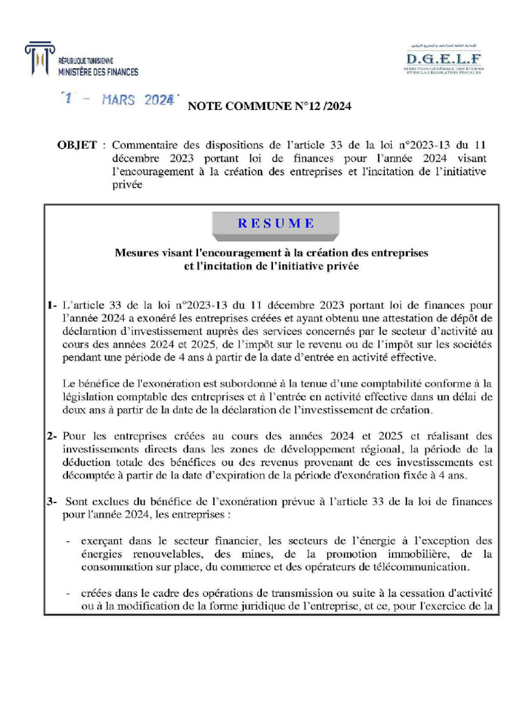 Note Commune 12 2024 | PDF