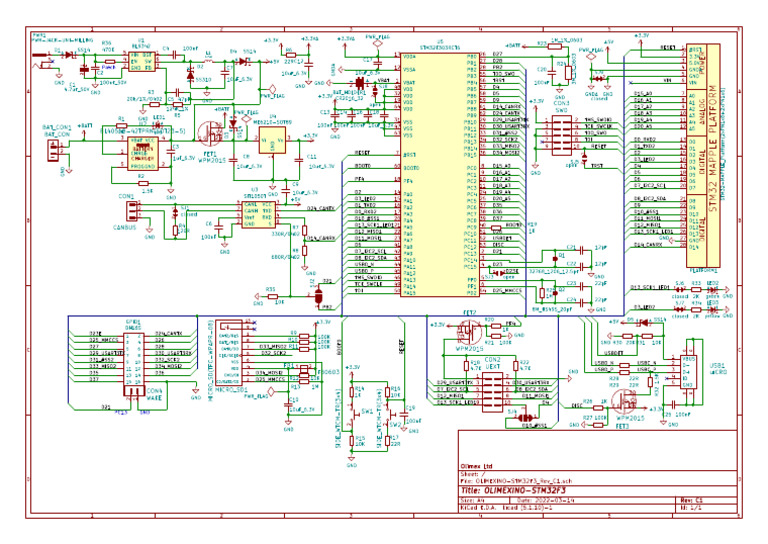 Olimexino-Stm32f3 Rev c1 | PDF