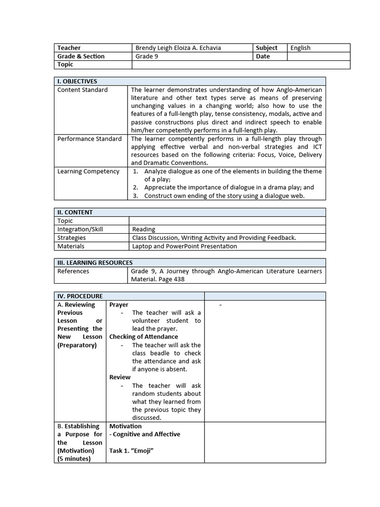 Dialogue | PDF | Learning | Affect (Psychology)