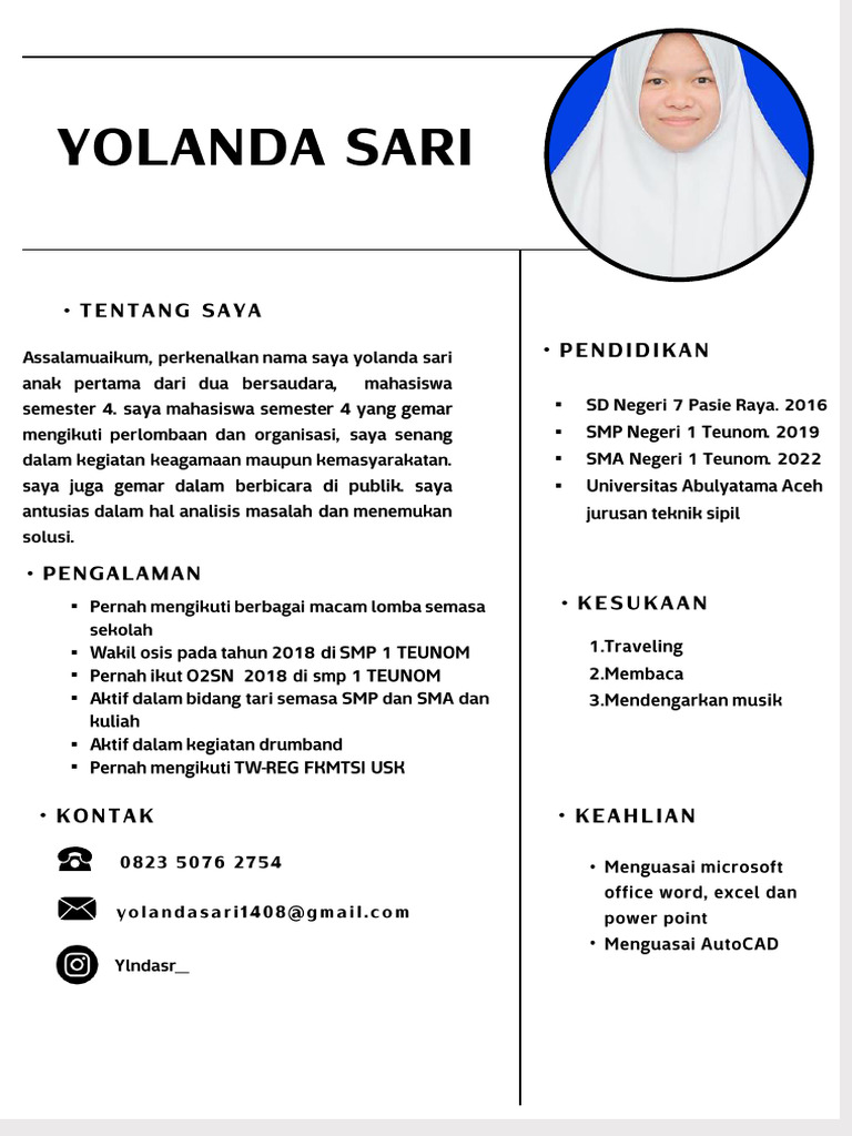 CV Yolanda Sari | PDF