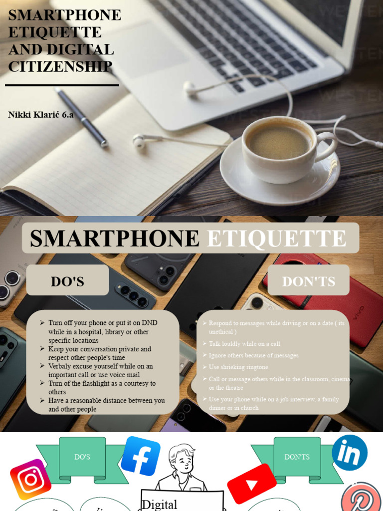 Smartphone Etiquette and Digital Citizenship, Nikki Klarić 6.A | PDF ...