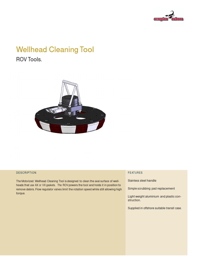 Wellhead Cleaning Tool Spec | PDF