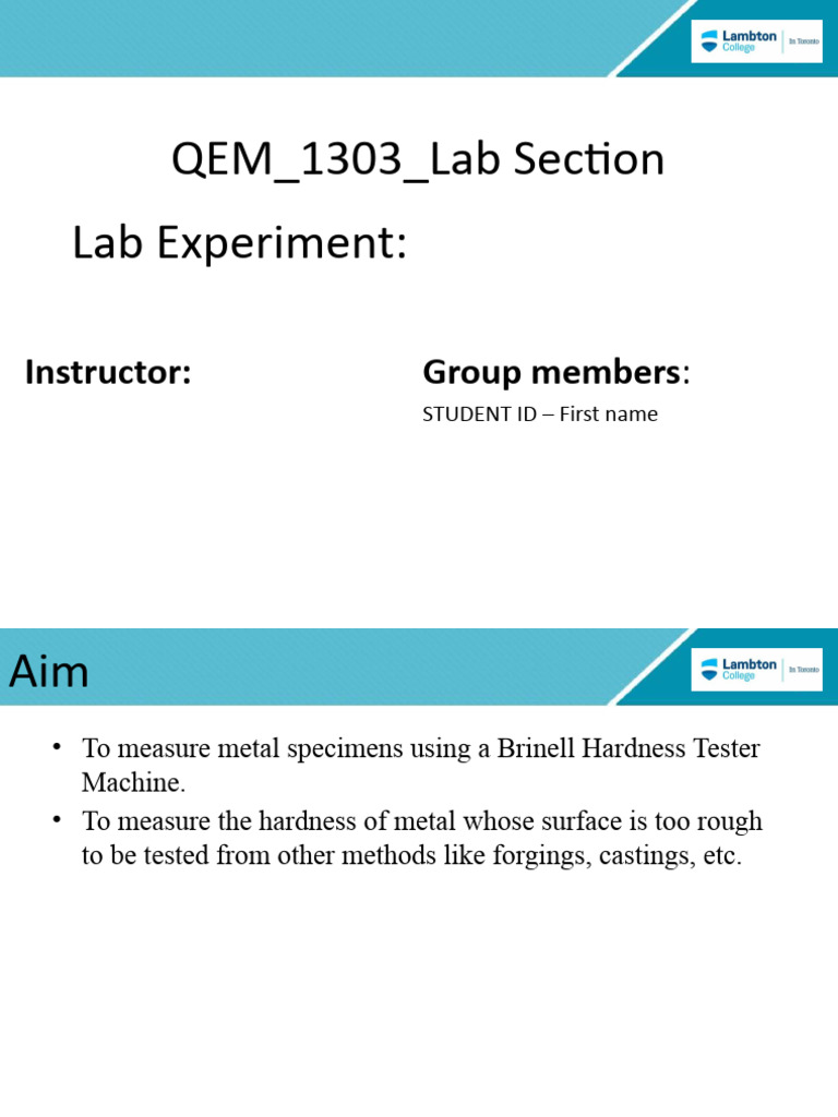 Brinell Hardness Testing Procedure Guide | PDF | Hardness | Building ...
