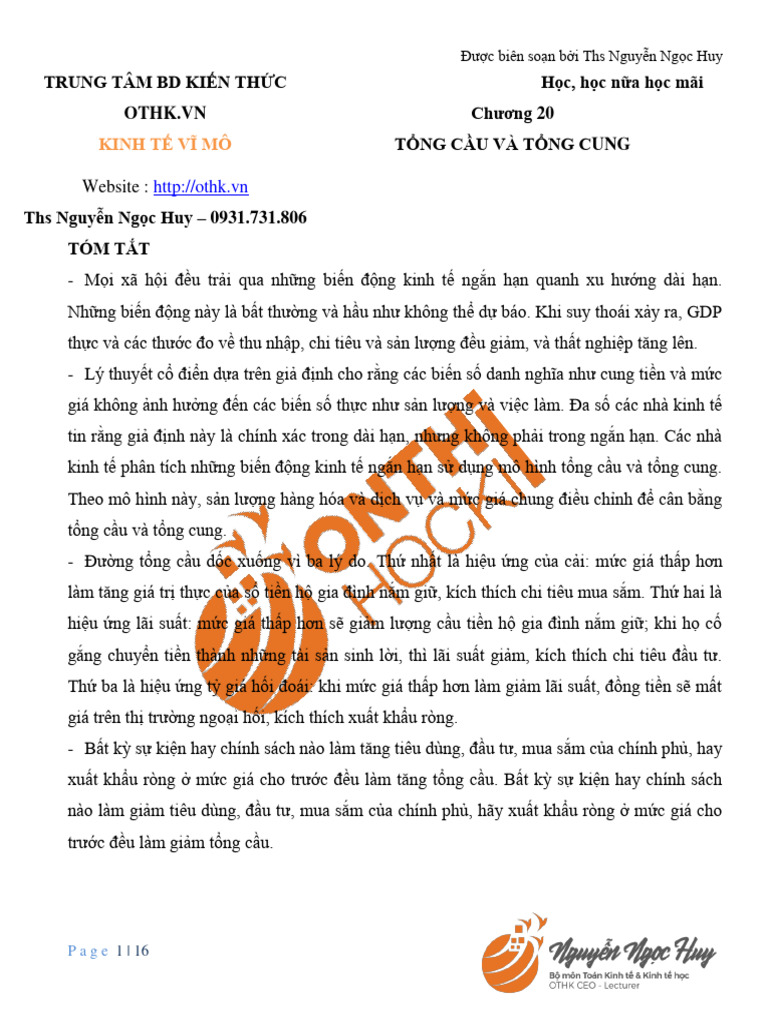 Chuong 20 Tong Cau Va Tong Cung PDF | PDF