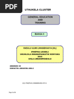 Sepedi Lesson Plan | PDF | Foreign Language Studies