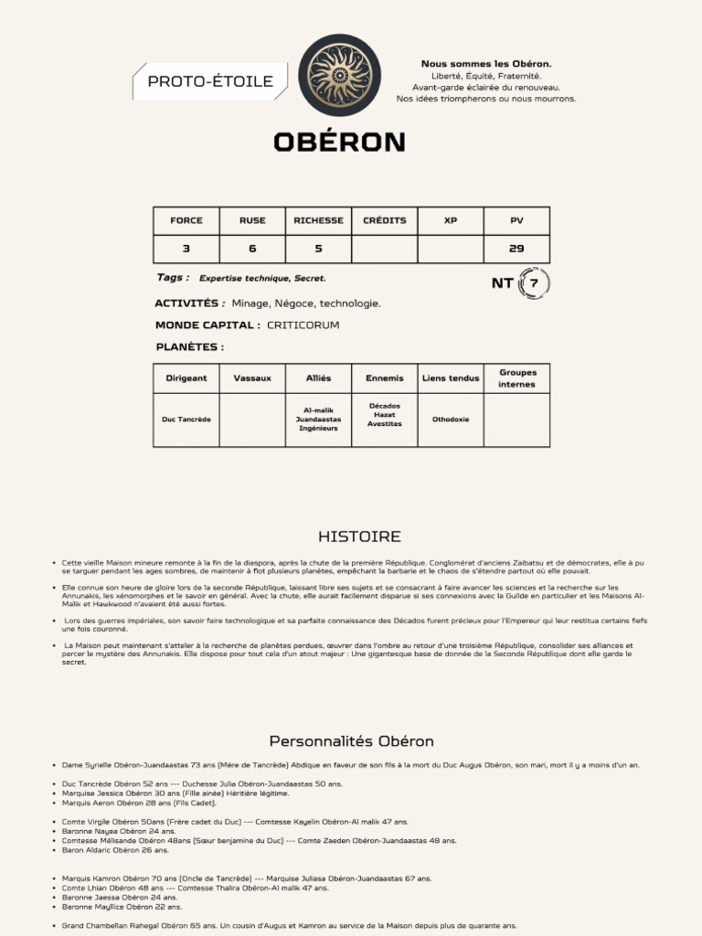 La Maison Obéron | PDF