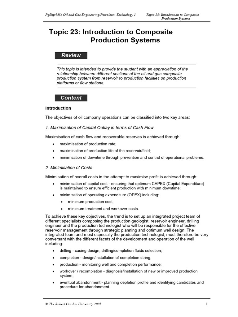 Topic 23 - Introduction To Compostite Production Systems | PDF ...