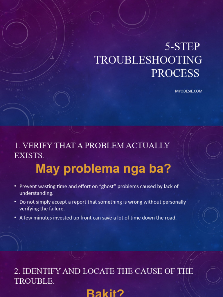 5-Step Troubleshooting Process | PDF
