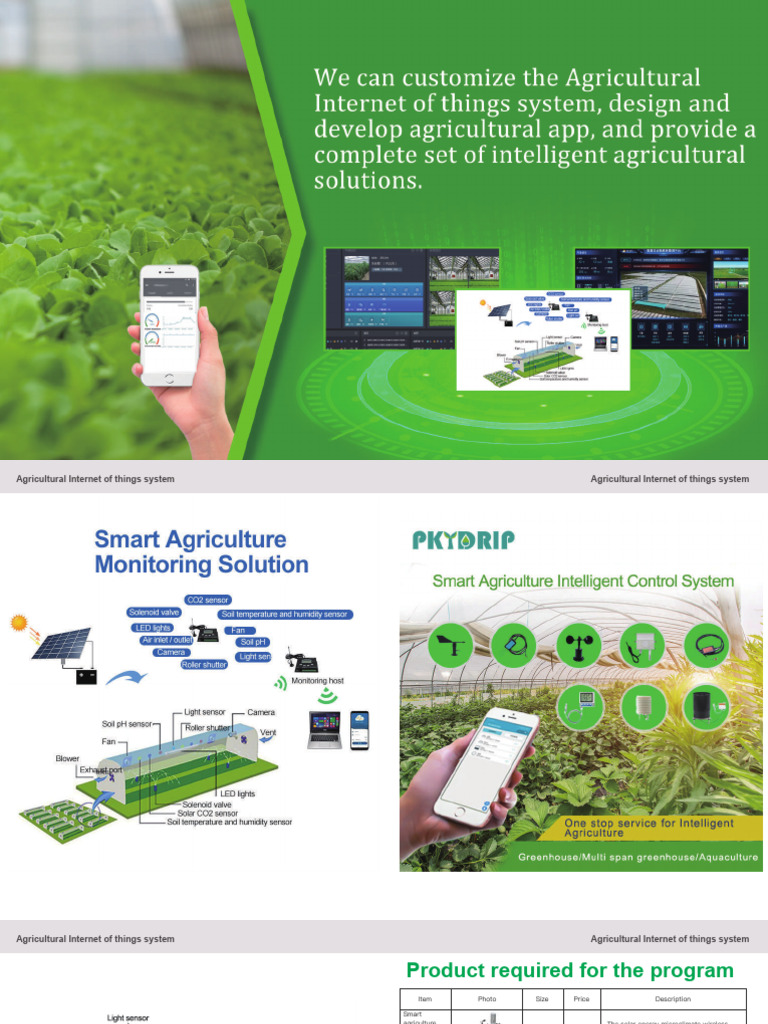 Smart Agriculture IoT System Overview | PDF | Sensor | Soil