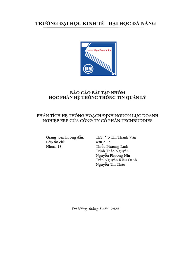 Bài tập nhóm 13 | PDF