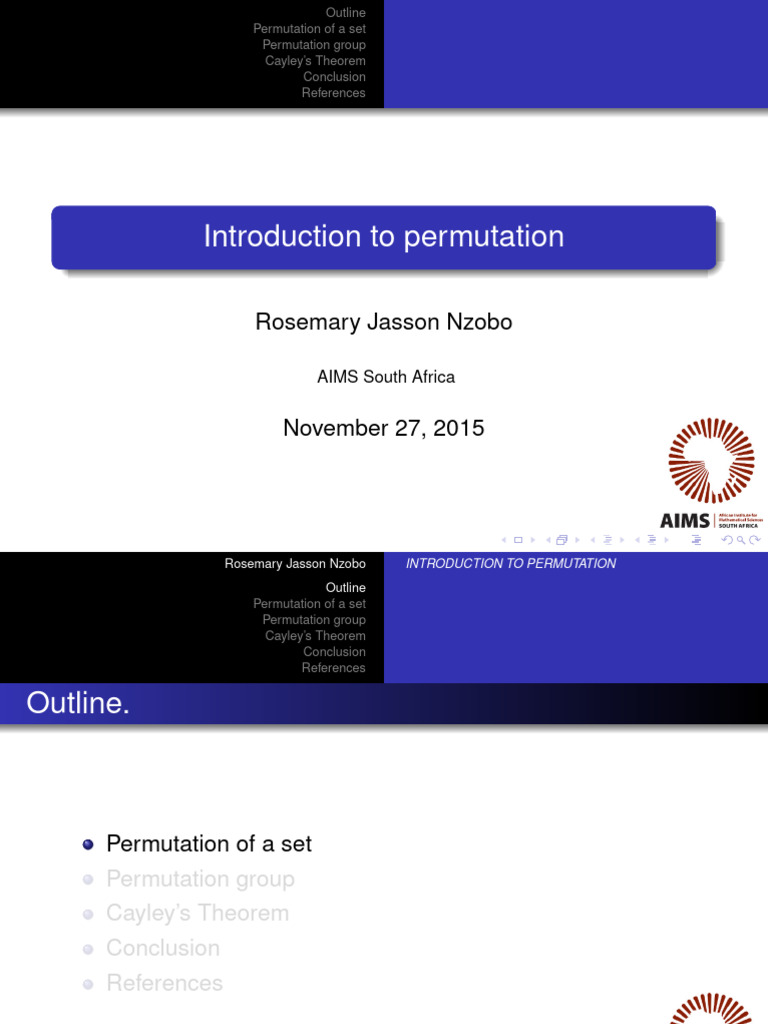 Intro to Permutation Theory | PDF | Group (Mathematics) | Permutation