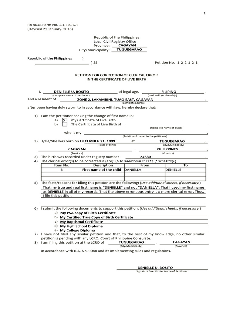 Local Civil Registry | PDF | Birth Certificate | Justice
