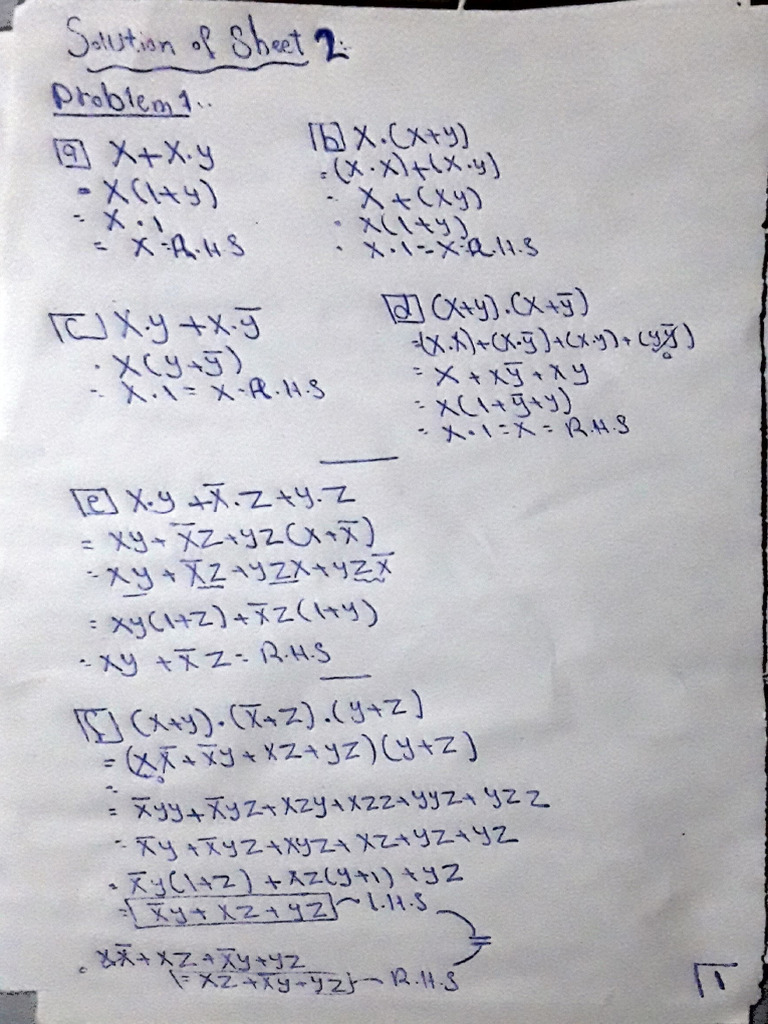 solution of sheet 2 | PDF