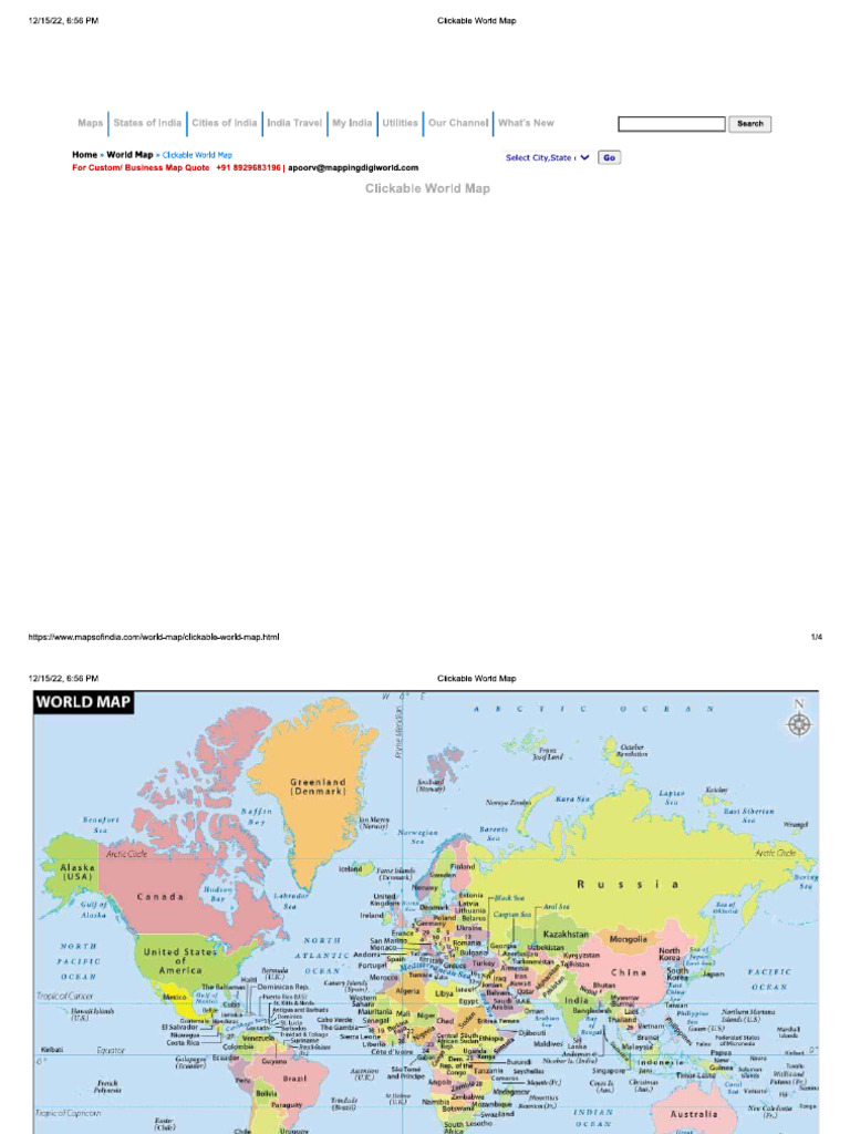 World Map | PDF