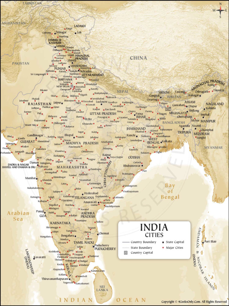 india-map-with-cities | PDF