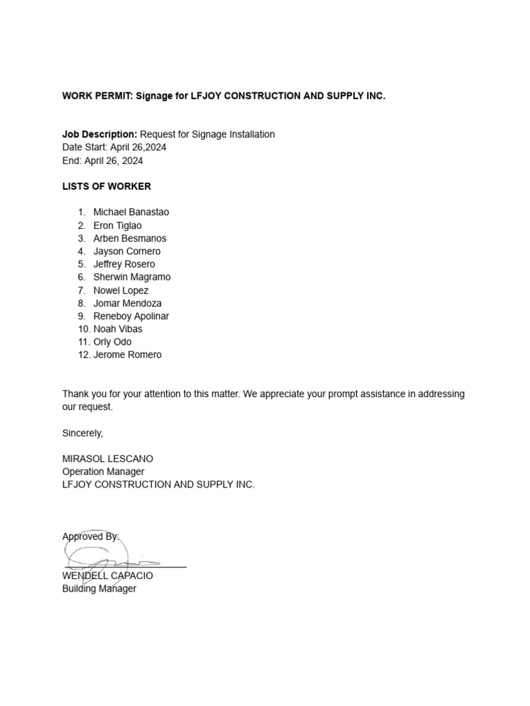 Work Permit | PDF | Law