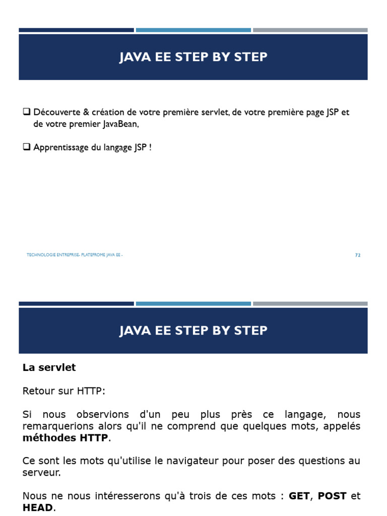 JEE Partie 1 | PDF | Java (Langage de programmation) | Internet