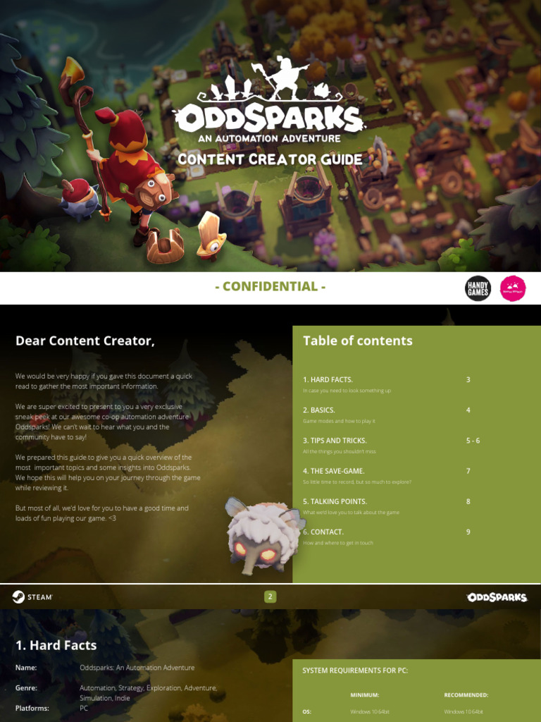 Oddsparks - Content Creator Guide | PDF