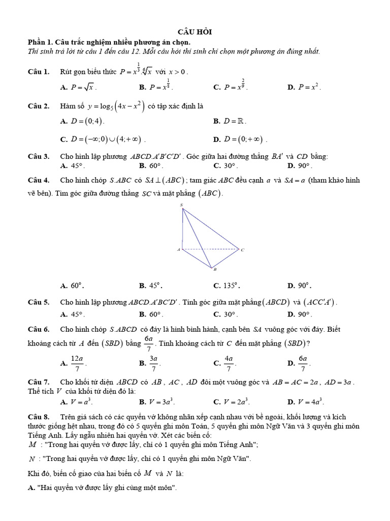 10 de On Thi Cuoi Hoc Ki 2 Toan 11 Knttvcs Cau Truc Trac Nghiem Moi - Removed | PDF