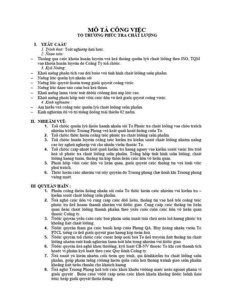 2 MTCV To Truong Phuc TR Chat Luong San Pham | PDF