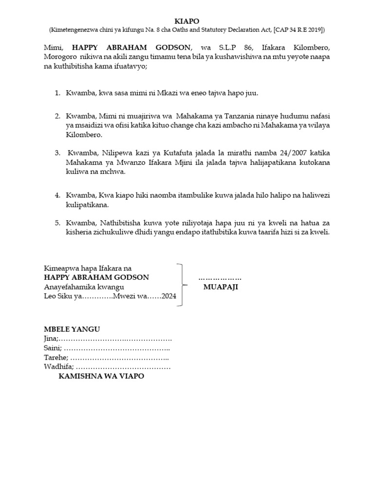 KIAPO | PDF