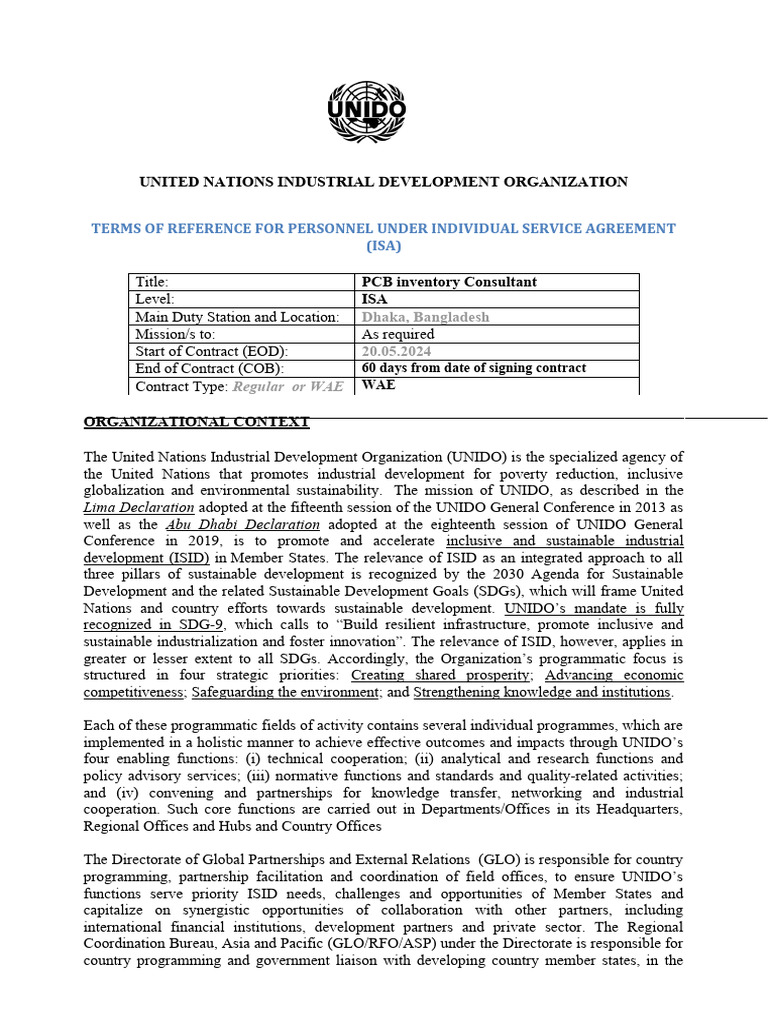 Draft ToR - For - Data - Collection | Download Free PDF | Leadership | Economies