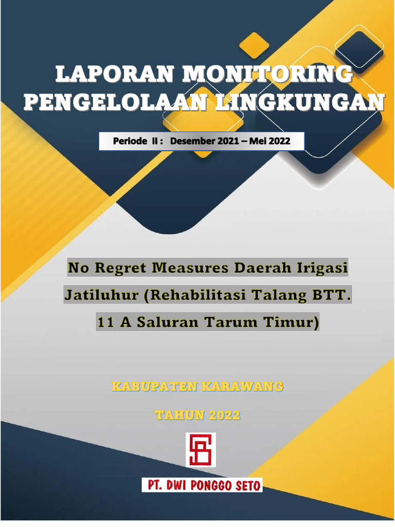 Laporan Monitoring Pengelolaan Lingkungan | PDF