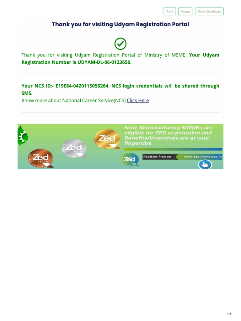 Udyam Reg | PDF