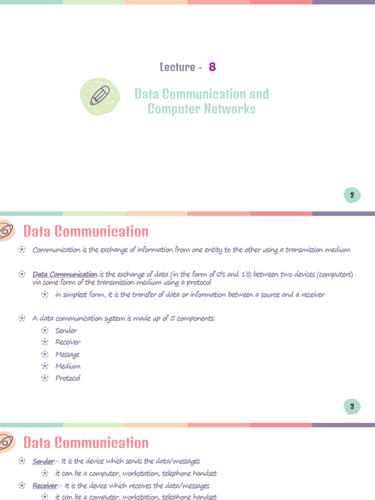 Data Communication & Networks Guide | PDF | Computer Network | Network ...