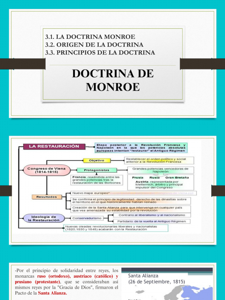 IV PDH2 La Doctrina Monroe - PPTX 20240604 055103 0000 | PDF