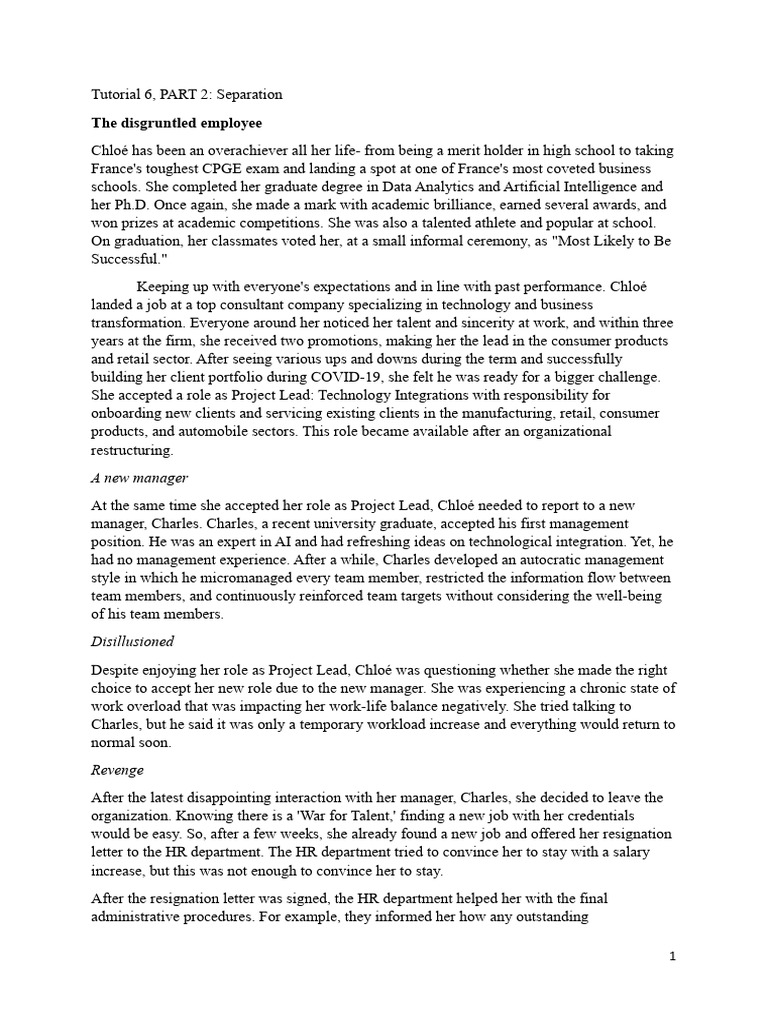 Tutorial 6 PART 2 Separation | PDF | Employment | Economies