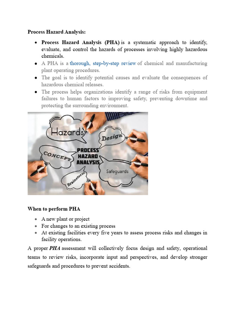Process Hazard Analysis | Download Free PDF | Risk | Hazards