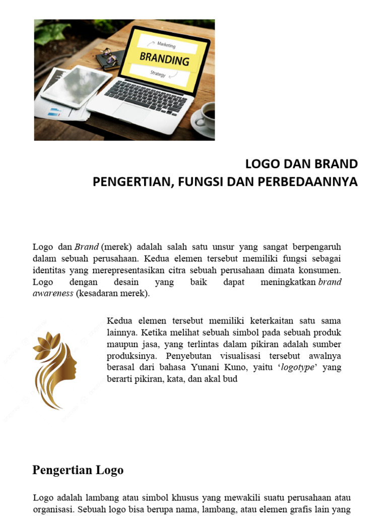 Materi 9 - Logo Dan Brand | PDF | Bisnis | Karier & Perkembangan