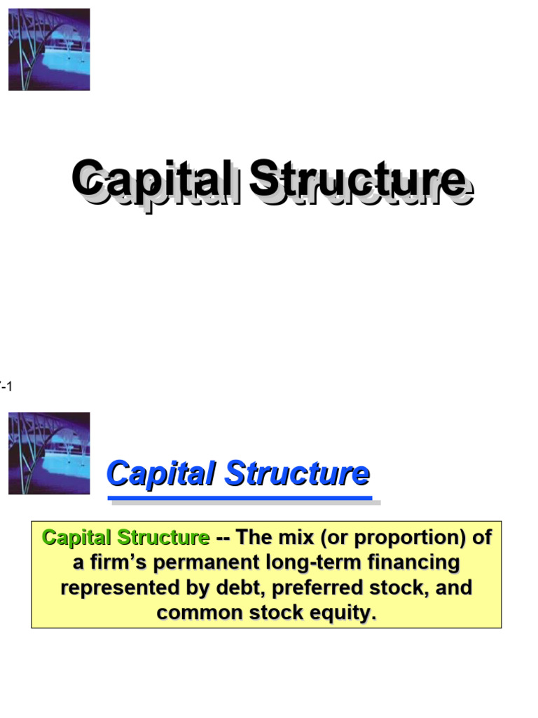 Capital Structure | Download Free PDF | Cost Of Capital | Capital Structure