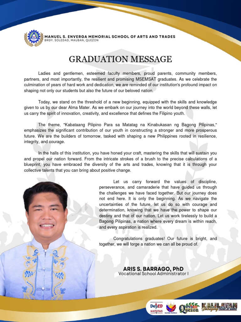 Grad Message 2024 | PDF