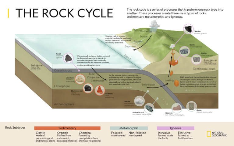 Rock Cycle | PDF | Rock (Geology) | Sedimentary Rock