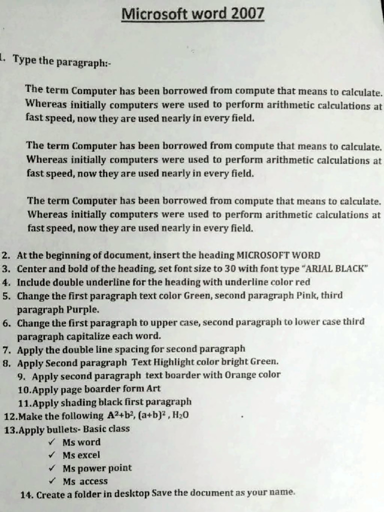 Word | Download Free PDF | Microsoft Word | Paragraph