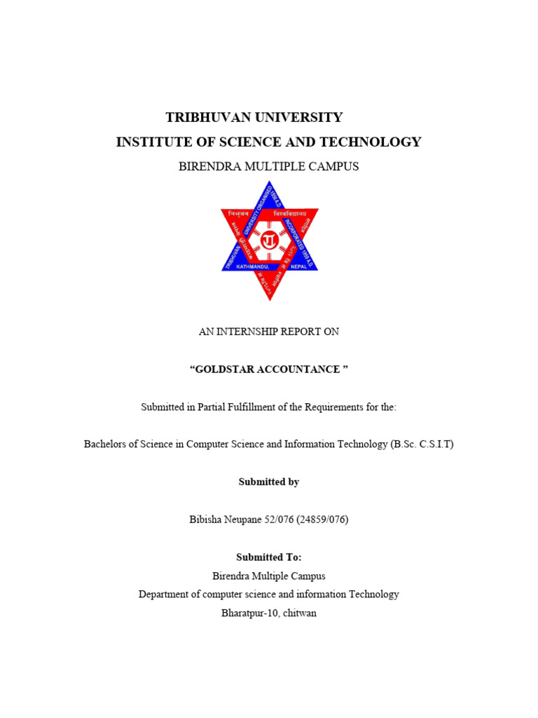 Intern Report Final | PDF | Audit | Accounting