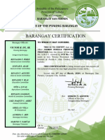 Barangay Clearance Sample | PDF | Taxes | Philippines